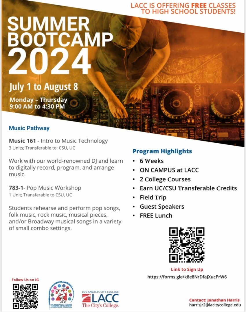 LACC Free Summer College Courses (Game Art/Design, Animation ...